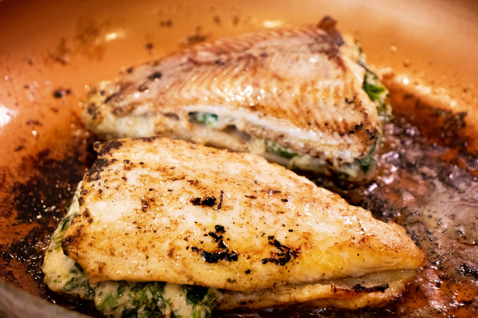 Spinach Stuffed Catfish Fillets - Heartland Catfish