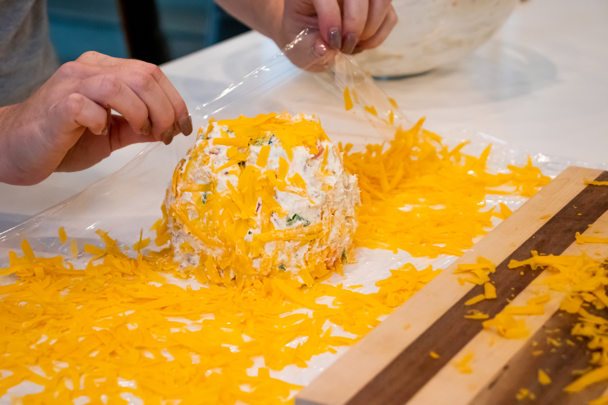 catfish-and-gouda-grits-with-hot-honey-walnut-sauce